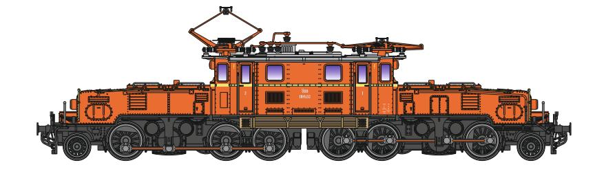 Modellbahn Scheierlein - Jägerndorfer 60200_2 - Spur N E-Lok ÖBB 1189. ...